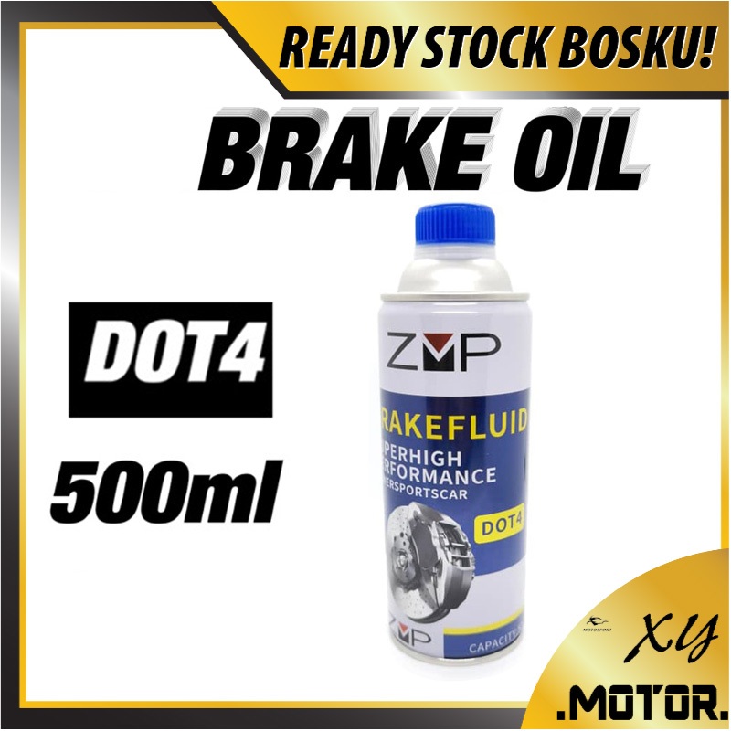 BRAKE FLUID DOT 4 BRAKE OIL MINYAK BRAKE(500ML) MINYAK BREK DOT 4 ...