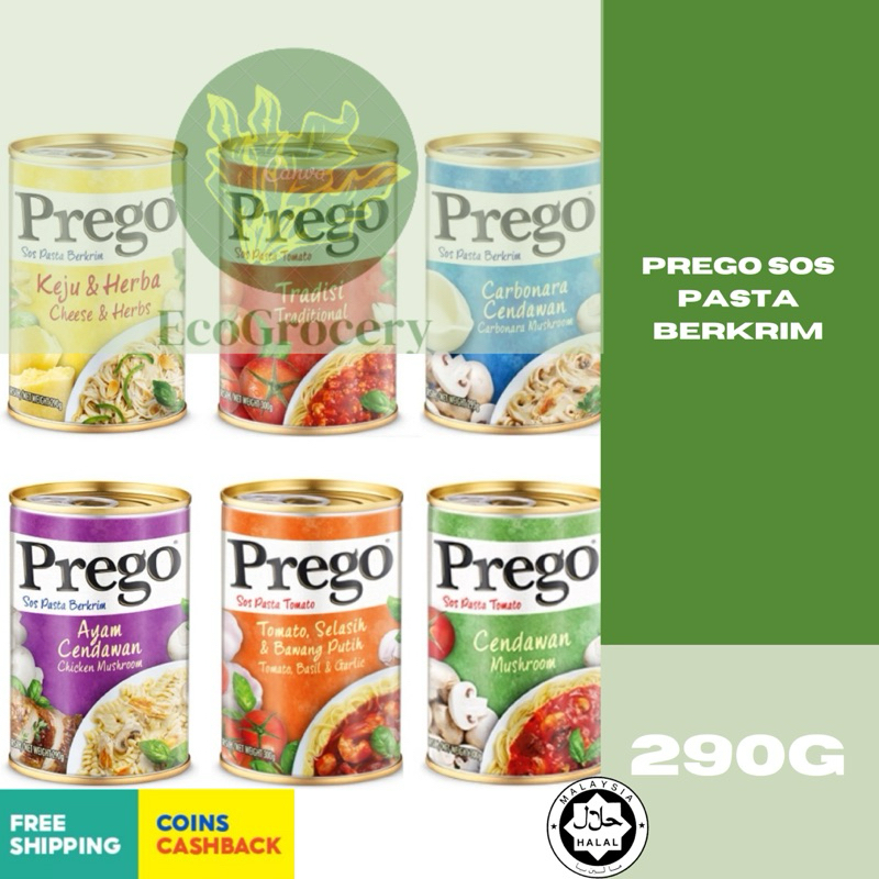 Prego Sos Pasta Tin Tomato ｜Carbonara Mushroom｜Mac&Cheese ｜Chicken ...