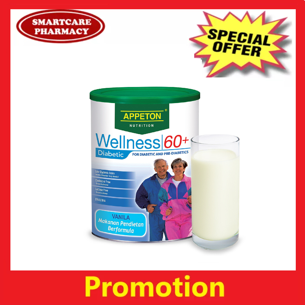 APPETON Wellness 60+ Diabetic Nutrition Milk 400g (Diabetics & Pre ...