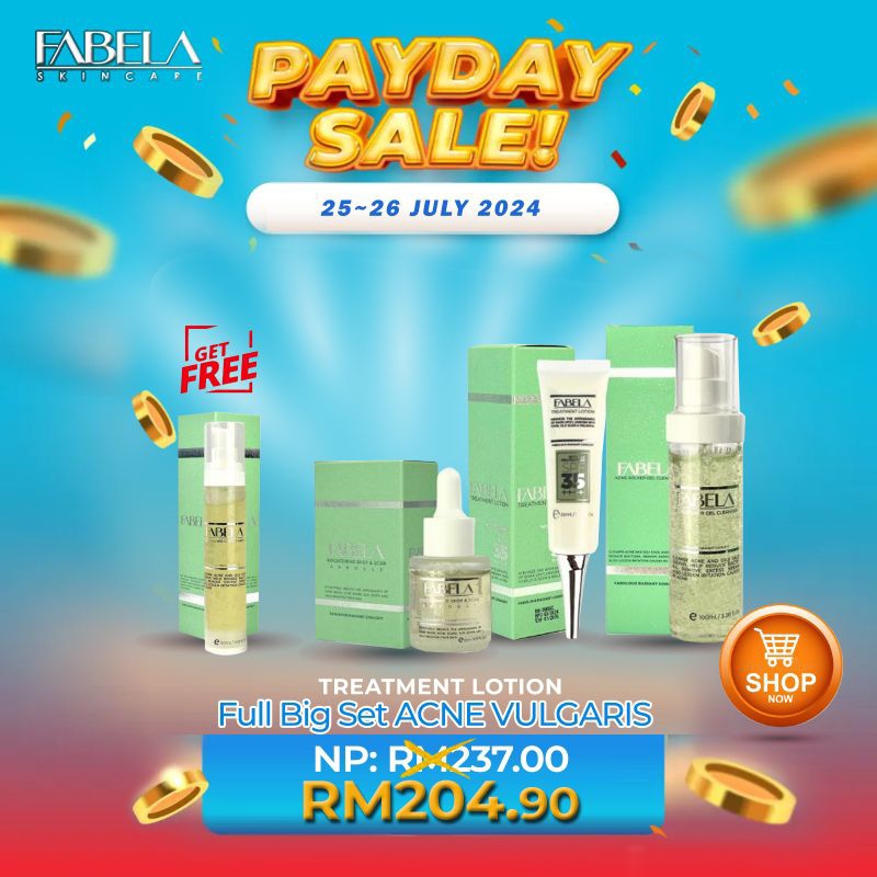 FULL BIG SET ACNE VULGARIS FABELA | Shopee Malaysia