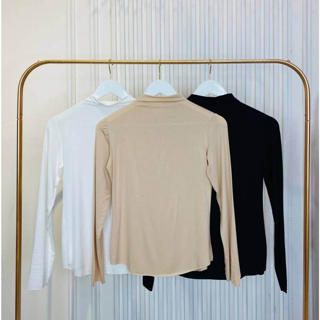 *INNER TURTLE NECK LONG SLEEVE BY SHAFIRA_S | Shopee Malaysia