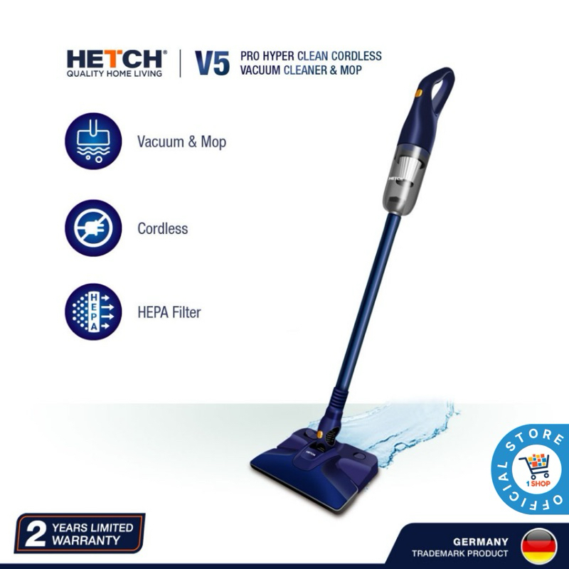 HETCH V5 Pro Hyper Clean Cordless Vacuum Cleaner & Mop CVC-1423-HC ...