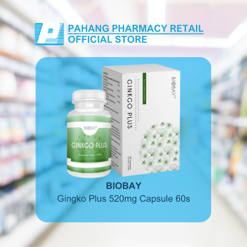 BIOBAY Ginkgo Plus 520mg Capsule 60s [Exp: 11/25] | Shopee Malaysia