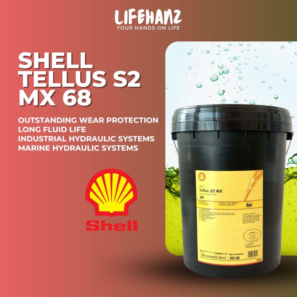 Shell Tellus S2 MX 68 (20 LITER) - Machinery Hydraulic Oil | Shopee ...