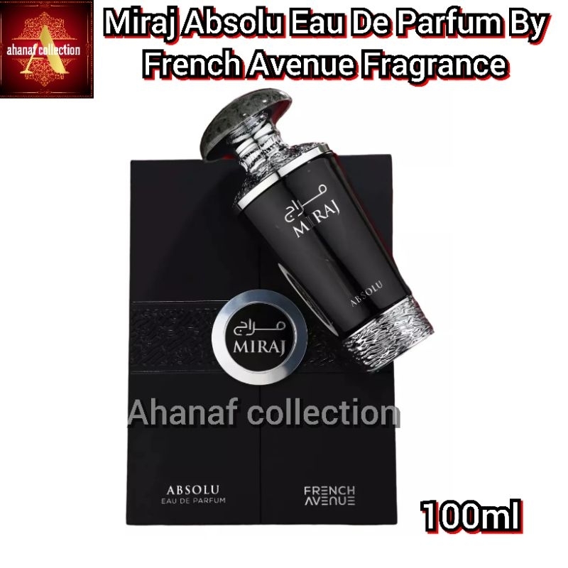 Miraj Absolu Eau De Parfum By French Avenue Fragrance World 100ml 3.4 ...