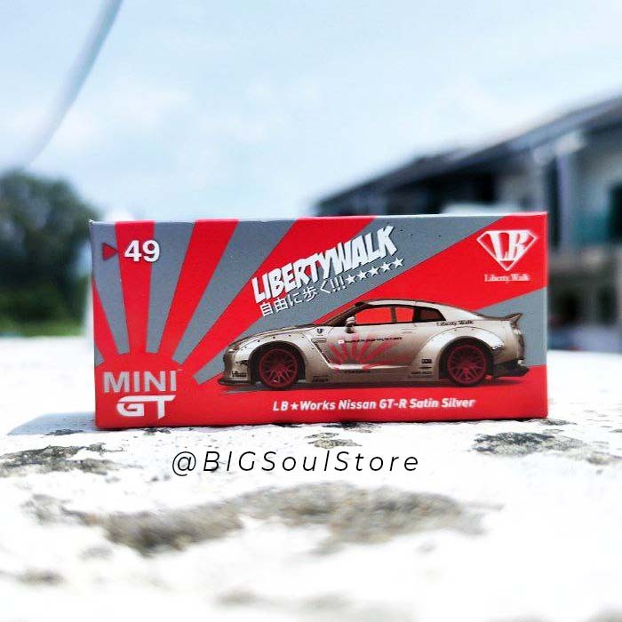Mini GT #49 LB⭐ Works Nissan GT-R - Satin Silver (unsealed mint ...