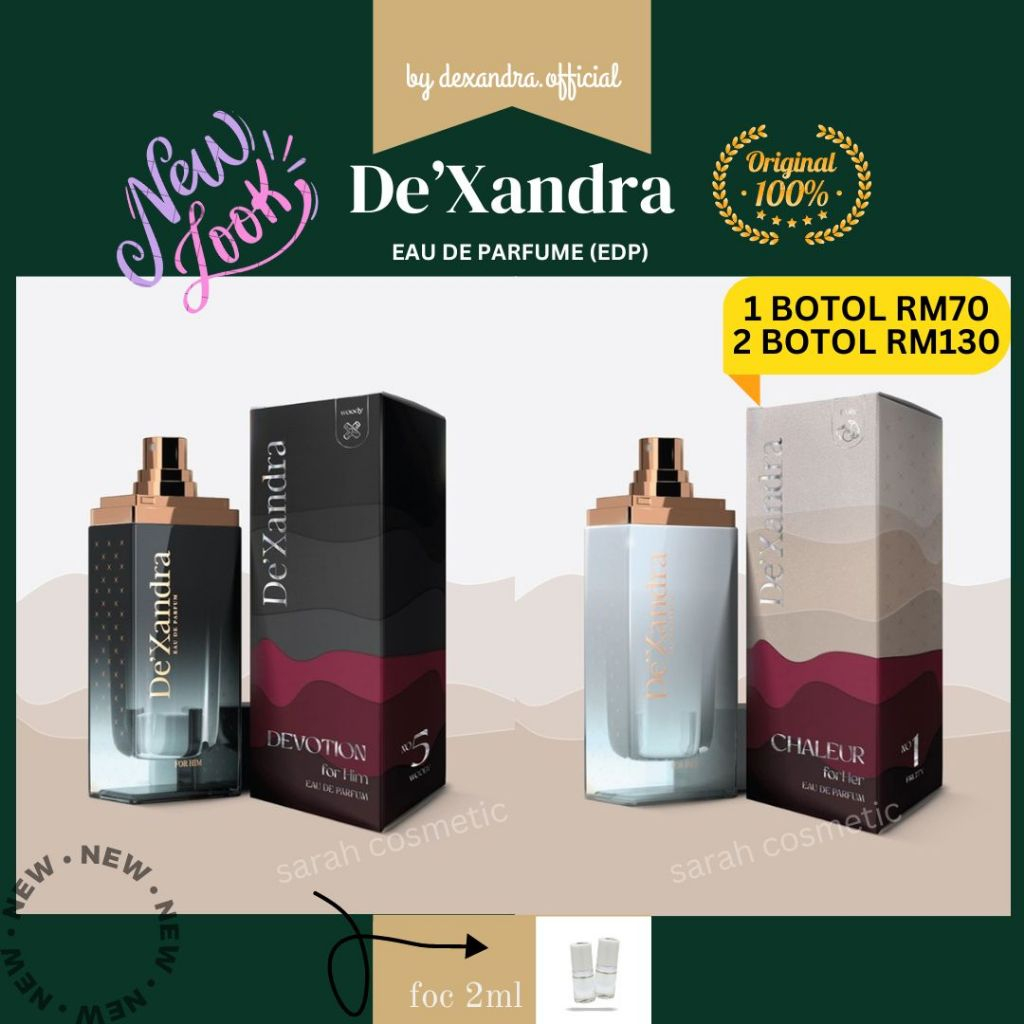 PROMO 2EDP RM130 Perfume DeXandra Original HQ 35ml EDP For Her And Him Mesra Solat Minyak Wangi ...