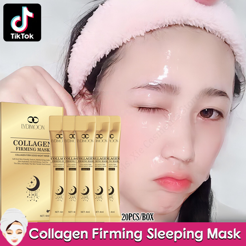 Collagen Firming Sleeping Mask 20Pcs/Box Shrink Pores Moisturizing Face ...