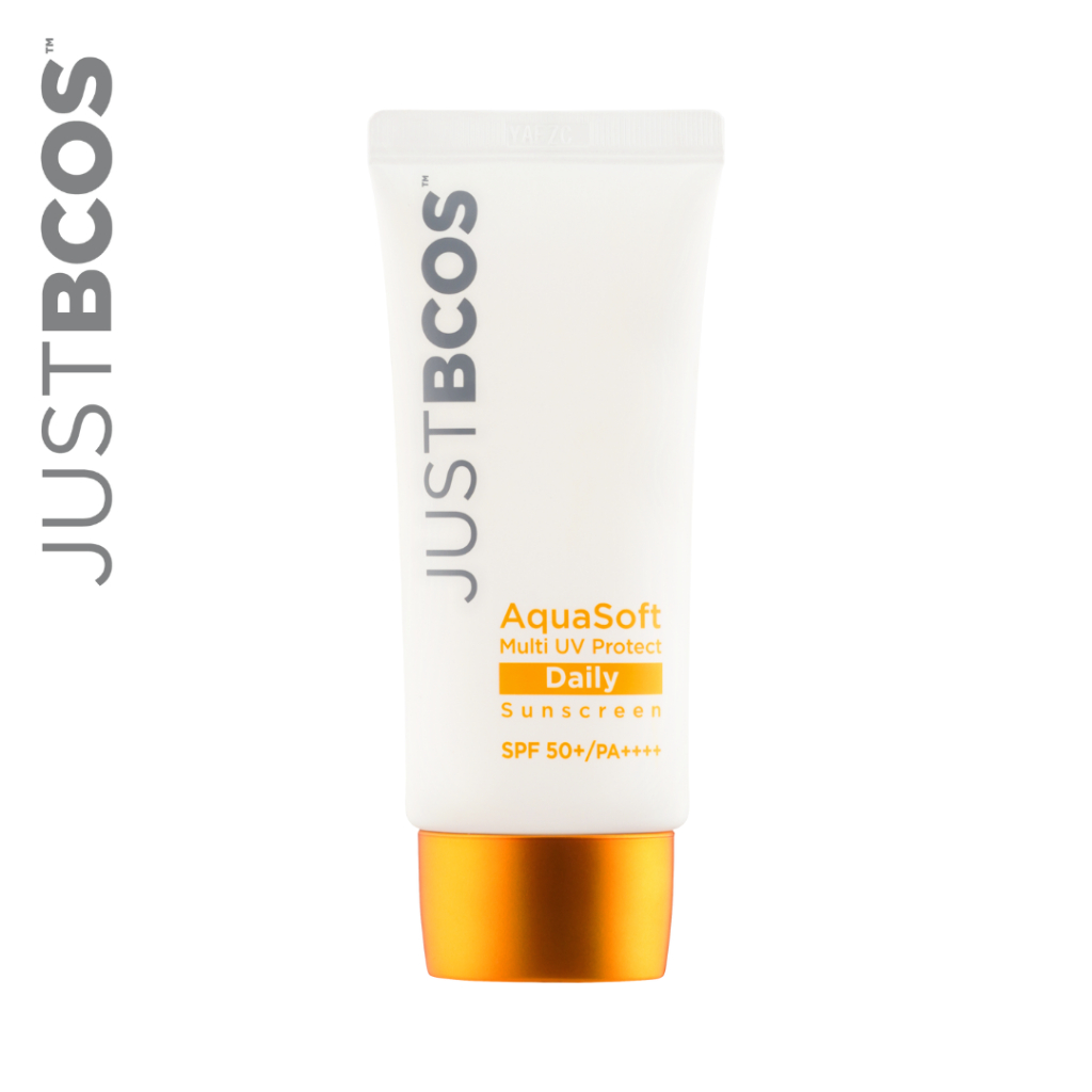 JUSTBCOS AquaSoft Multi UV Protect Daily Sunscreen SPF50+/PA++++ (50ml ...