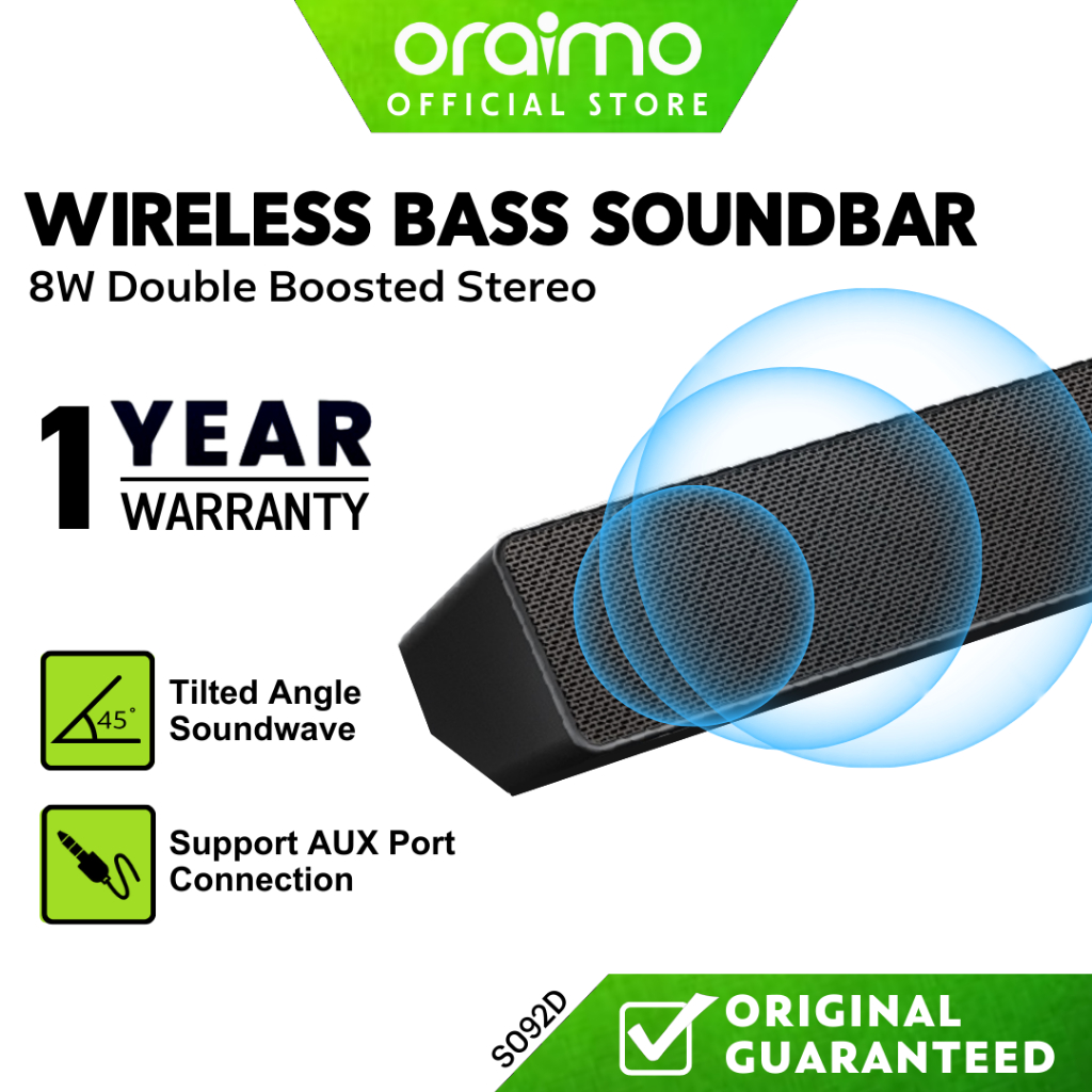 ORAIMO Home Theater Super Bass Speaker Tv Soundbar Bluetooth Spiker ...
