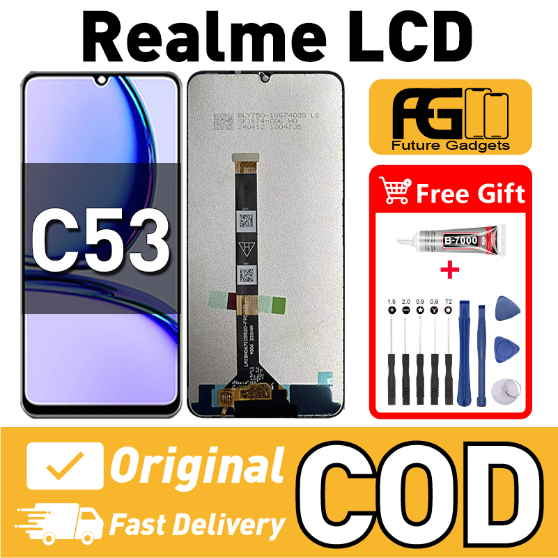 LCD REALME C53 Compatible For ORIGINAL LCD Skrin Touch Screen Replacement | Shopee Malaysia
