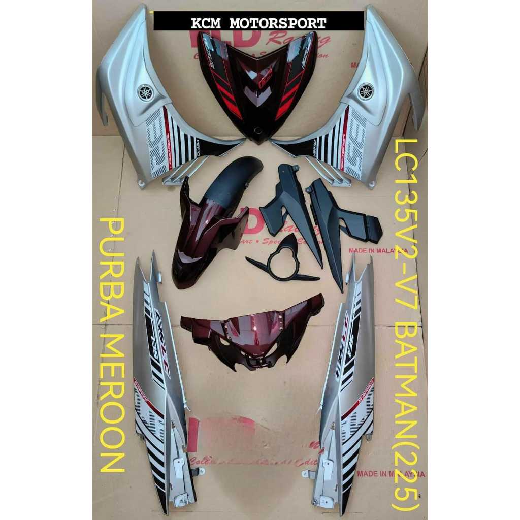 COVERSET YAMAHA LC V1 V2 V3 V4 V5 V6 V7 V8 MEROON PURBA EDITION ...