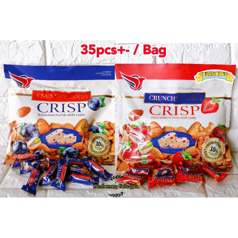 300g Ying Pai Crunchy Candy Crisp Strawberry / Blueberry Flavour Crispy ...