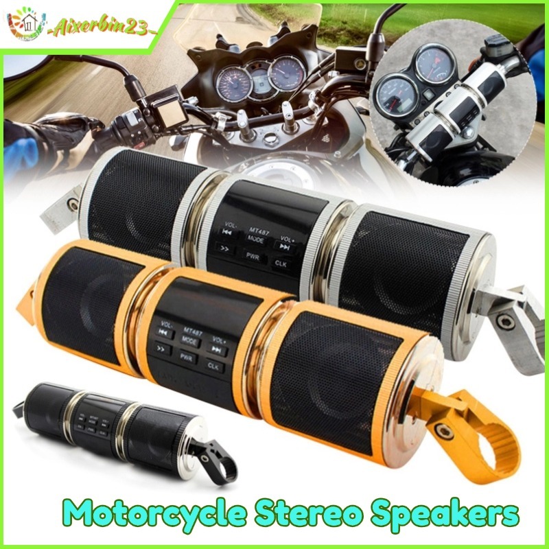 Waterproof Motorcycle Stereo Speakers Audio System Bluetooth Amplifier ...