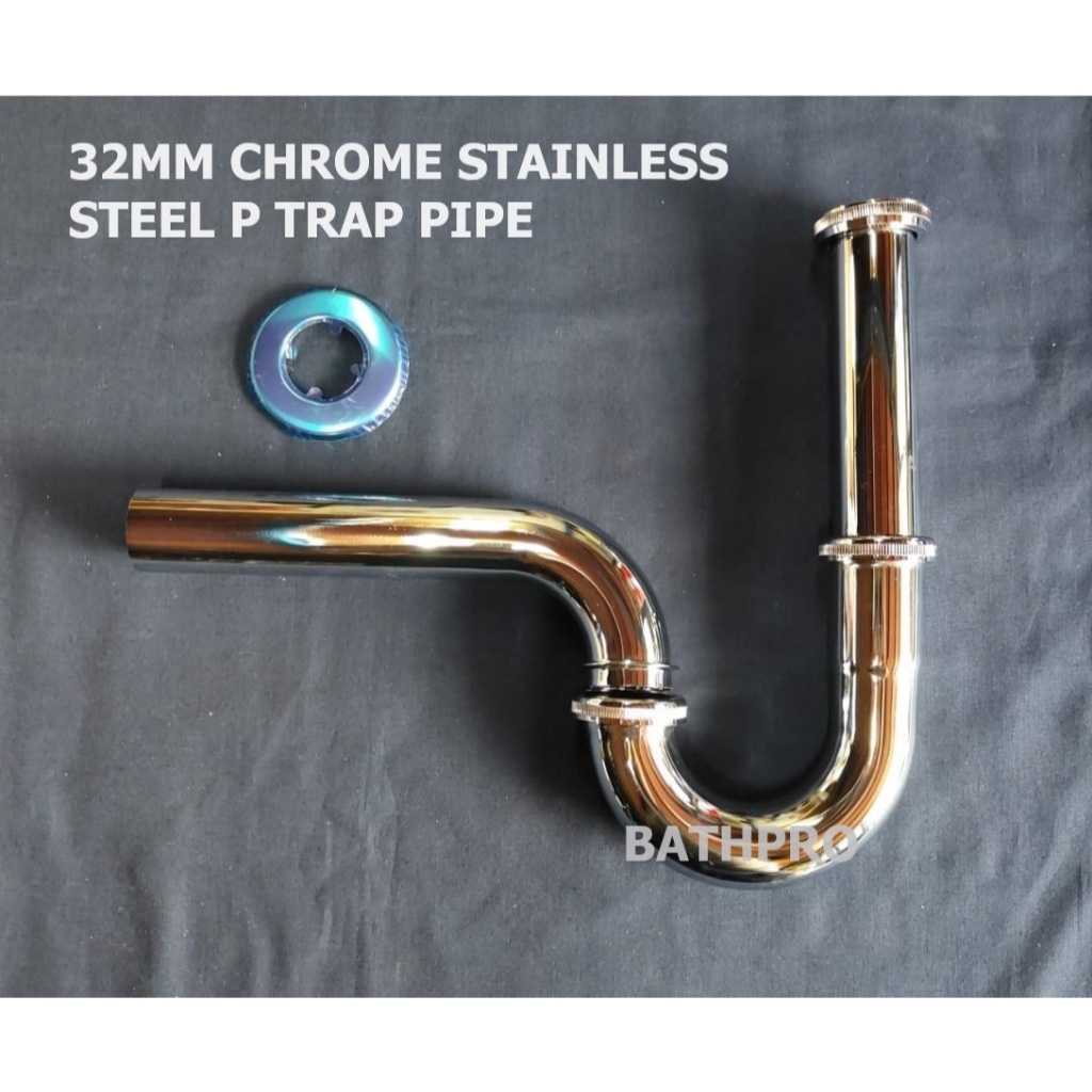 32mm Stainless Steel P Trap Pipe | Shopee Malaysia