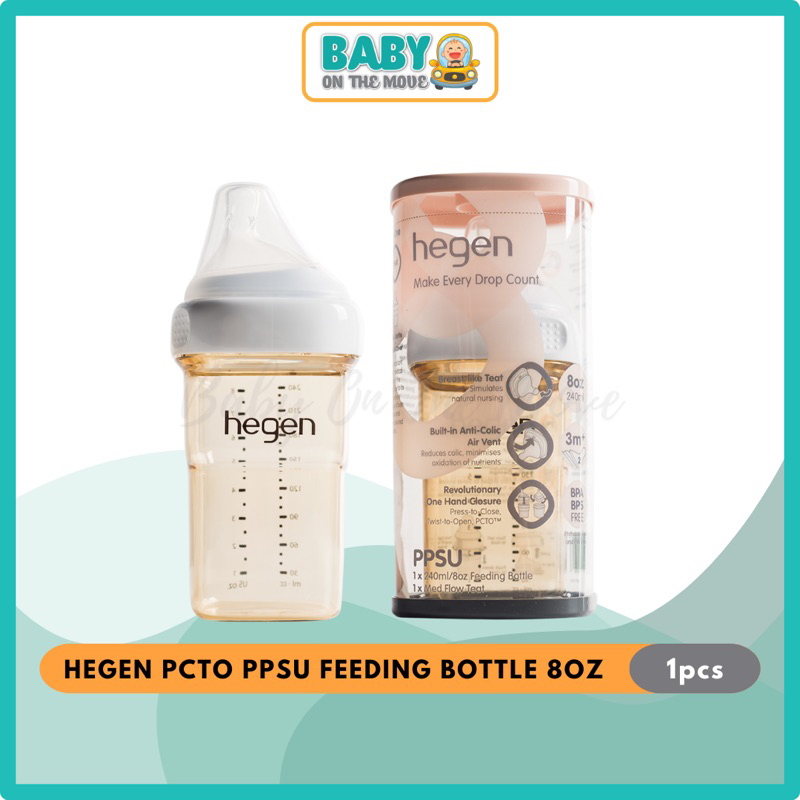 HEGEN PCTO 240ml/8oz PPSU Baby Feeding Bottle Single Pack Botol Susu Bayi | Shopee Malaysia