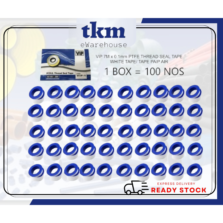 [TKM] 100 PCS 12mm VIP VALVOLA PTFE Thread Seal Tape Water Plumber Teflon Tape Sink Bib Valve ...