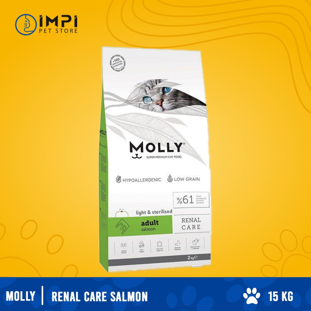 MOLLY 15KG High Protein Hypoallergenic & Low Grain Premium Cat Food ...