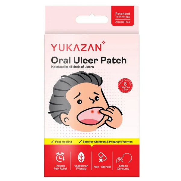 Yukazan Oral Ulcer Patch (6 pieces) - For all types of Oral Ulcers ...