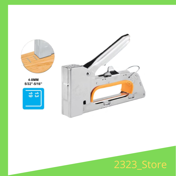 HEAVY DUTY TACKER STAPLE GUN 4/6/8MM STAPLER (SILVER) | Shopee Malaysia