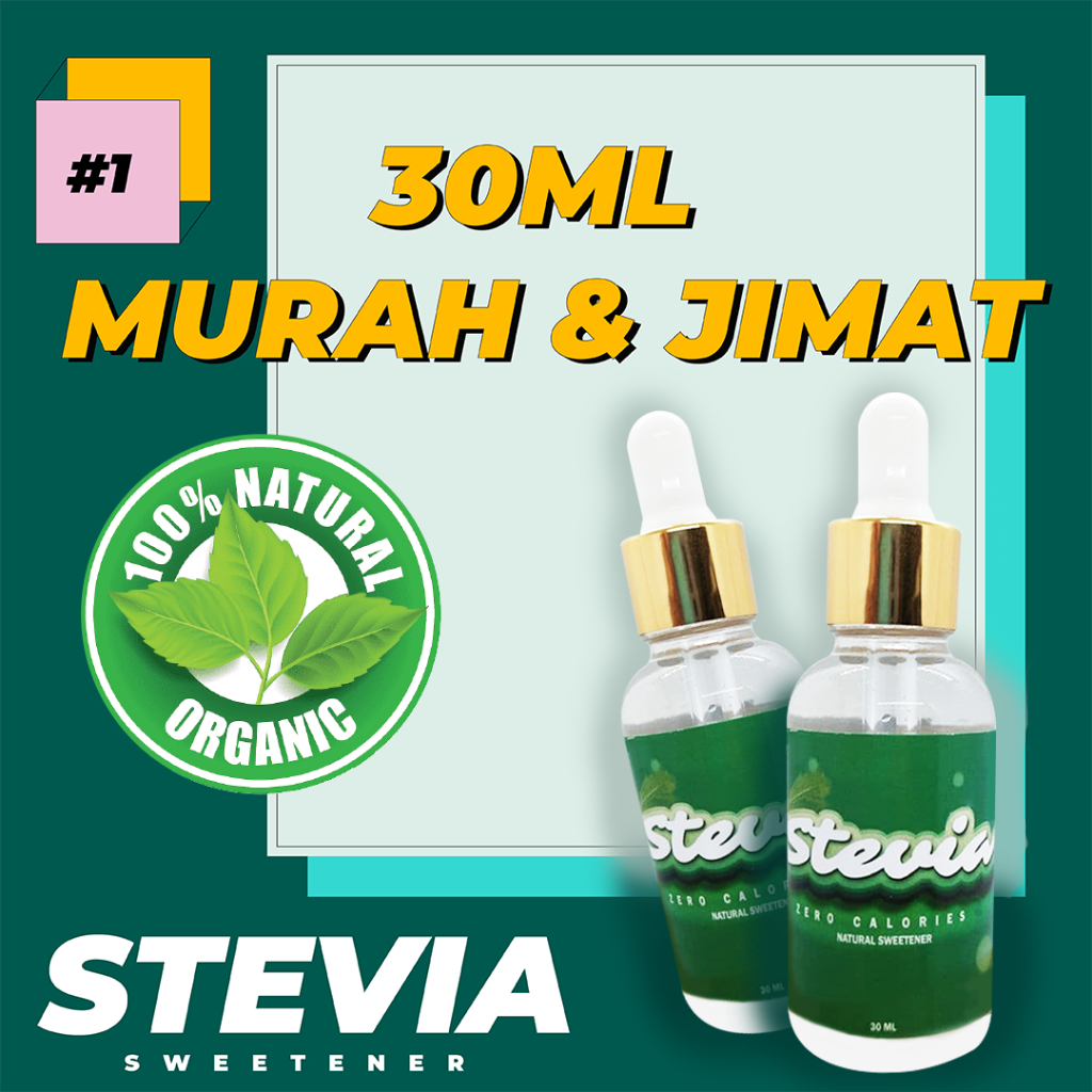 AJMAL STEVIA 100% NATURAL ORIGINAL SWEETENER PENGGANTI GULA (READY ...