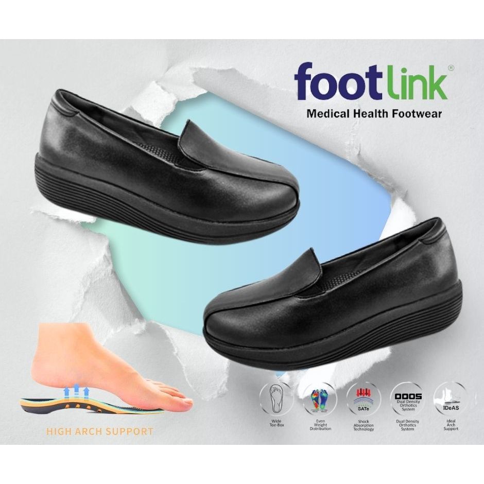 Footlink Medical Health Shoes / MD 6221 / WOMEN WEDGES SHOES / KASUT ...