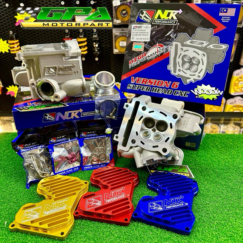 NLK PERFORMANCE RACING SUPERHEAD V6 CNC VPRO LC135 Y15ZR 20/23 22/25 23 ...