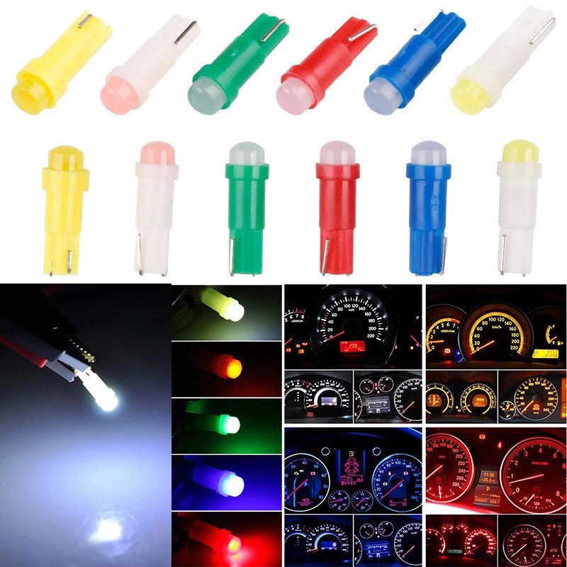 1PC Car Meter Led Light Bulb T5 W3W Dashboard Air Cond Panel Lamp ...