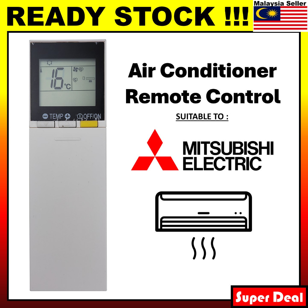 MITSUBISHI ELECTRIC Aircond Air Conditioner Remote Control Replacement ...