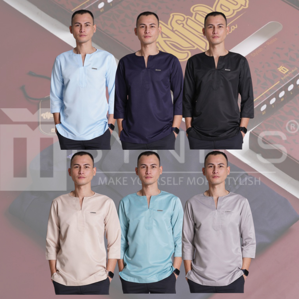 [RAYA 2024] Kurta AFWAH Lengan 3 SUKU kurta lelaki Casual / Formal Baju ...