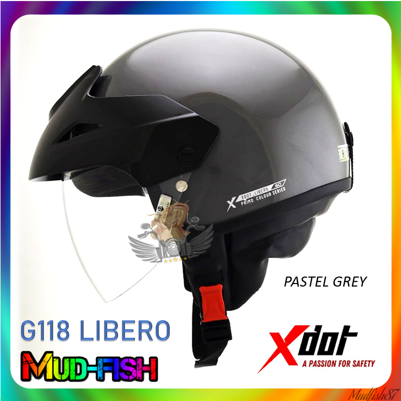 TOPI KELEDAR X-DOT XDOT G118 LIBERO HELMET DESIGN SGV CRUISER (PASTEL ...