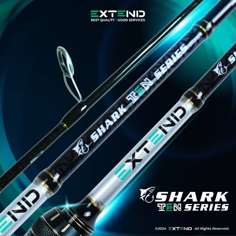 EXTEND ROD SHARK TEN SERIES‼️FREE CAP🔥 | Shopee Malaysia