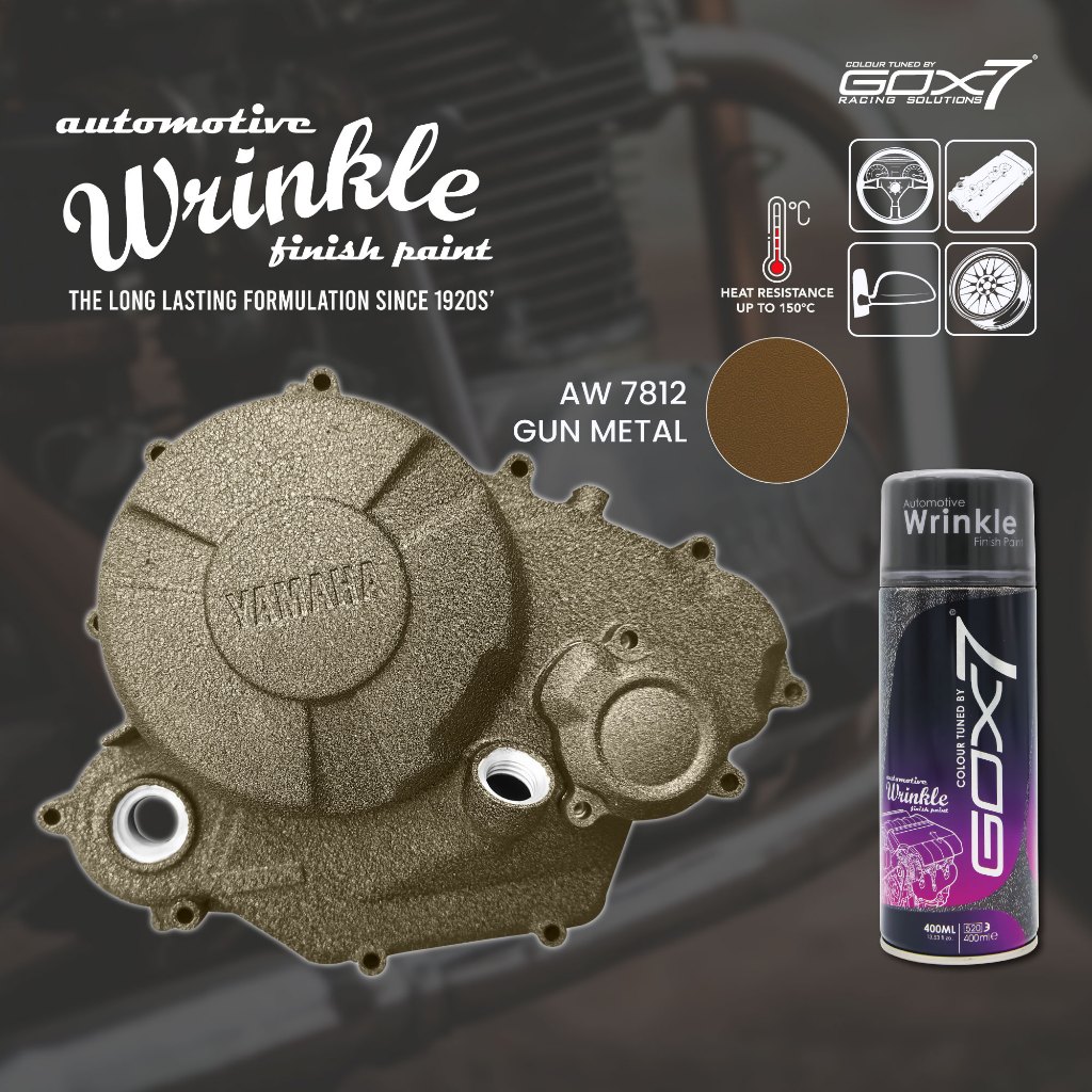 Gox7 Wrinkle Finish Paint-Gun Metal -Wrinkle Paint-Motor Engine Casing ...