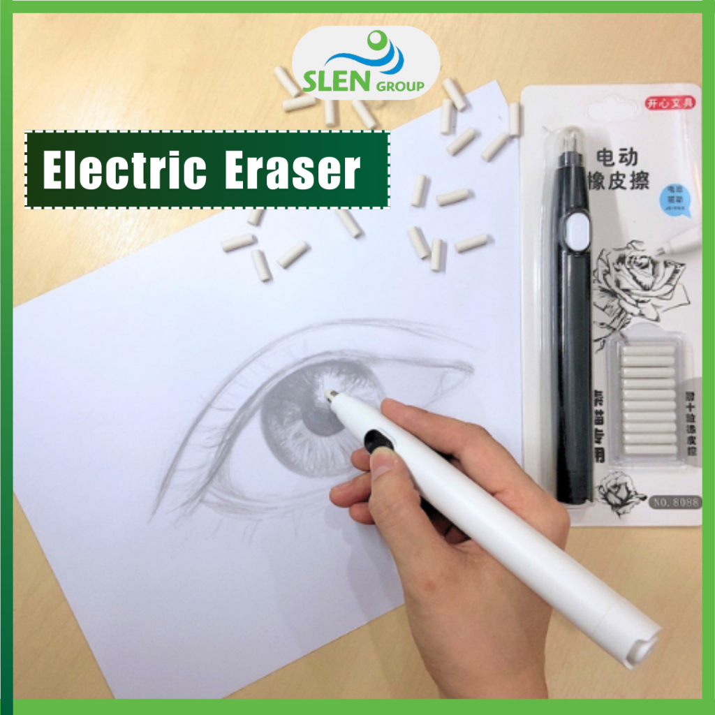Electric Eraser Refillable Drawing Pencil Eraser Stationery Electronic ...