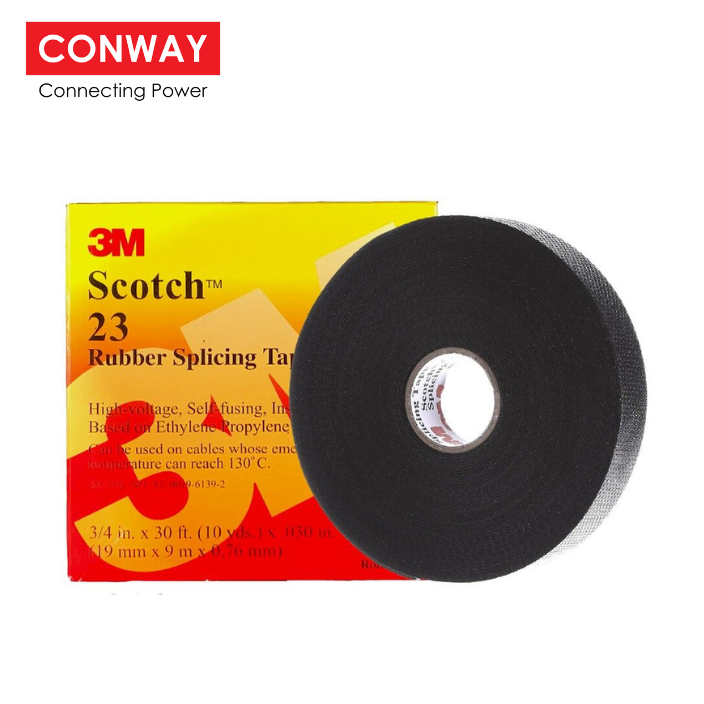 3M SCOTCH 23 SERIES RUBBER SPLICING TAPE 19MM / 38MM (WITHOUT BOX ...