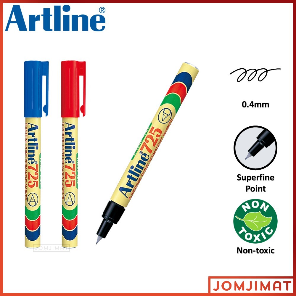 Artline 725 Superfine Point Permanent Marker Pen 0.4mm / Artline 725 ...