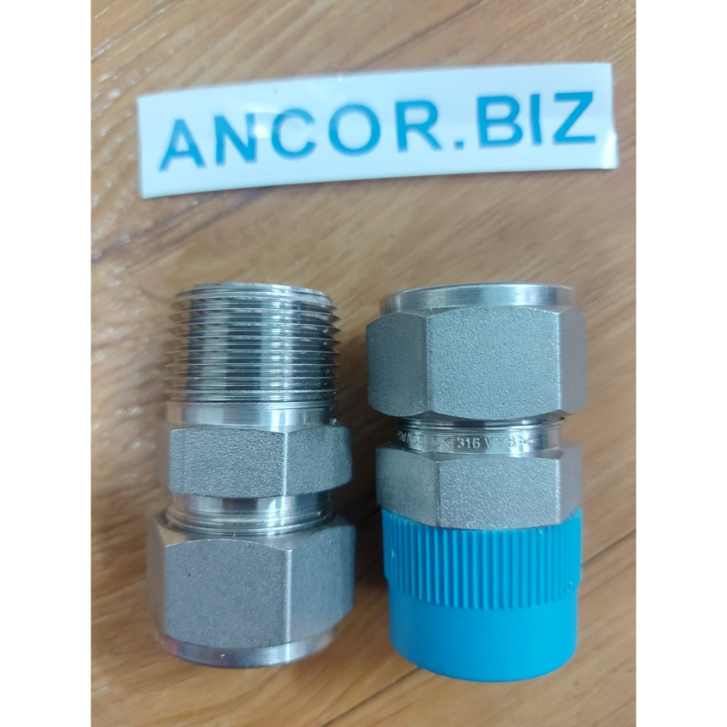 SS-1210-1-12 Stainless Steel Swagelok Tube Fitting, Male Connector, 3/4 in. Tube OD x 3/4 in ...