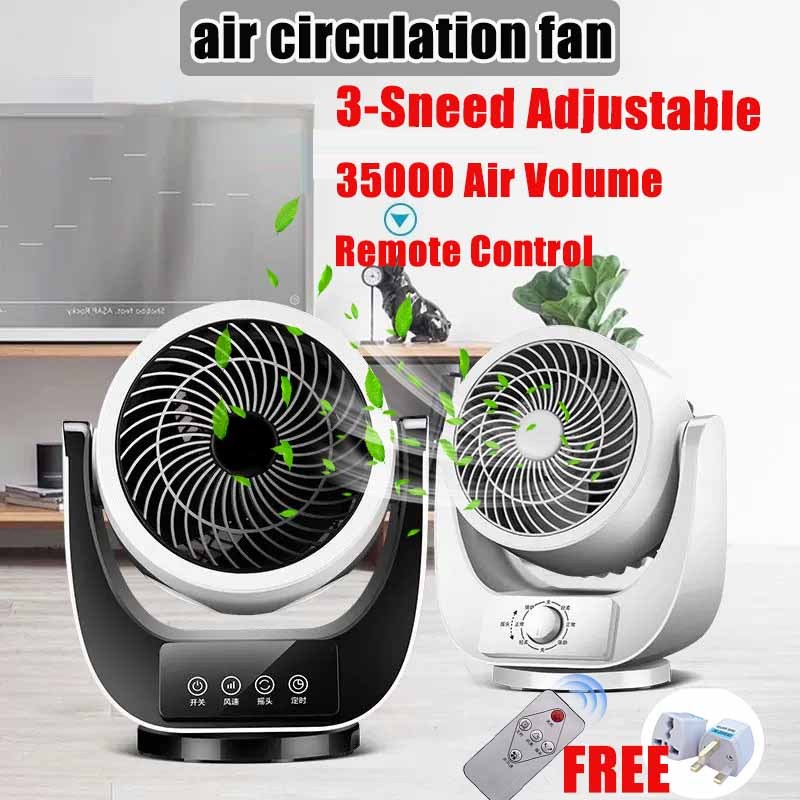 [Ready Stock] 9 Inch Super Big Circulation Fan Turbo Cooling Auto Swing ...