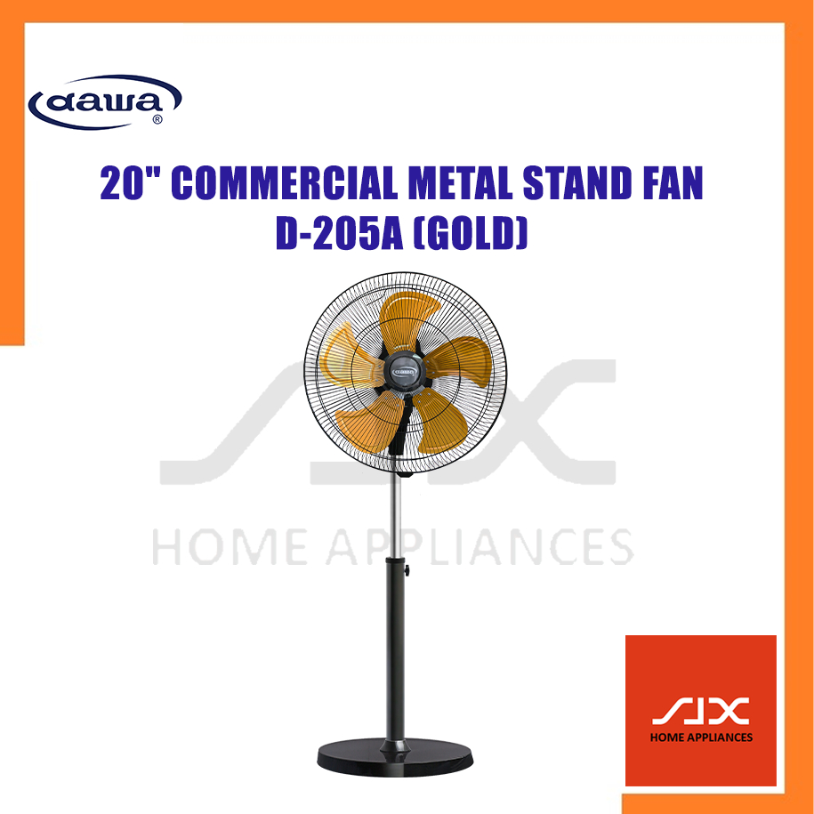 DAWA 20" COMMERCIAL METAL STAND FAN D-205A (GOLD) | Shopee Malaysia