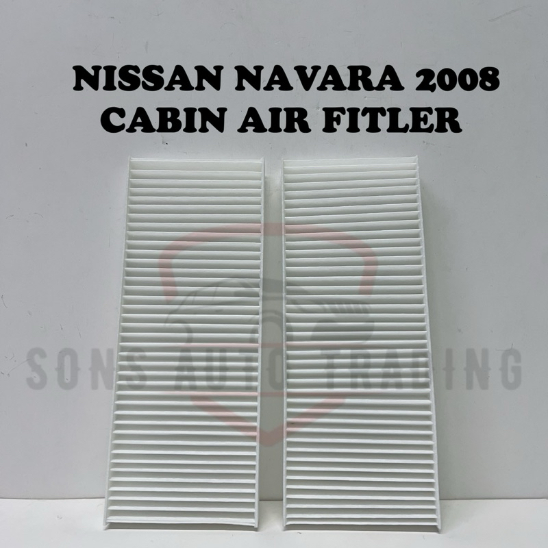 NISSAN NAVARA 2008 (2PCS) AIRCOND CABIN FILTER - 27274-EB700 | Shopee ...