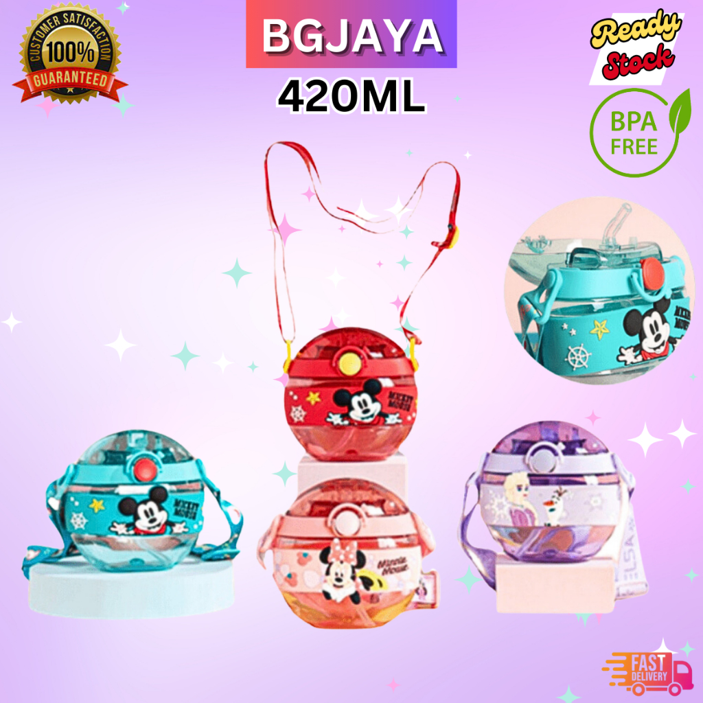 420ML DISNEY Frozen Kid's Water Straw Donut Shape Bottle Tritan (BGJAYA) | Shopee Malaysia