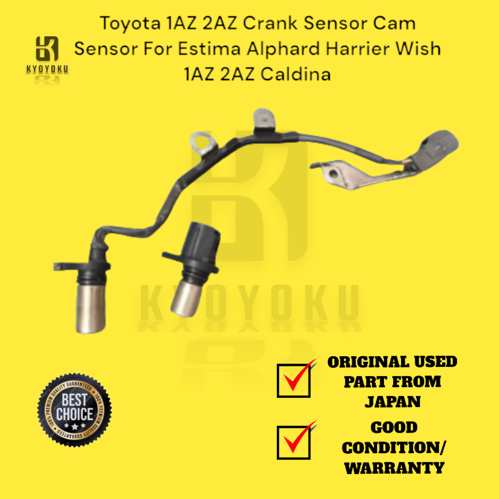 Toyota 1AZ 2AZ Crank Sensor Cam Sensor For Estima Alphard Harrier Wish ...