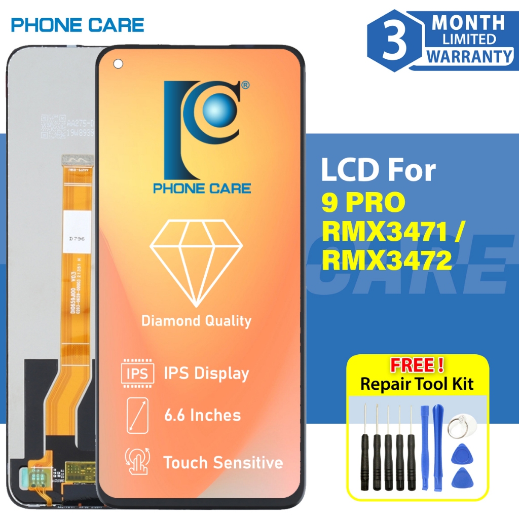 Lcd For Realme 9 Pro Rmx3471 / Rmx3472 (With Touch Screen Display ...