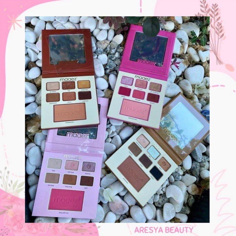 EYESHADOW BY MAAEZ BEAUTY BLUSH/HIGHLIGHTER/POWDER CONTOUR | Shopee ...
