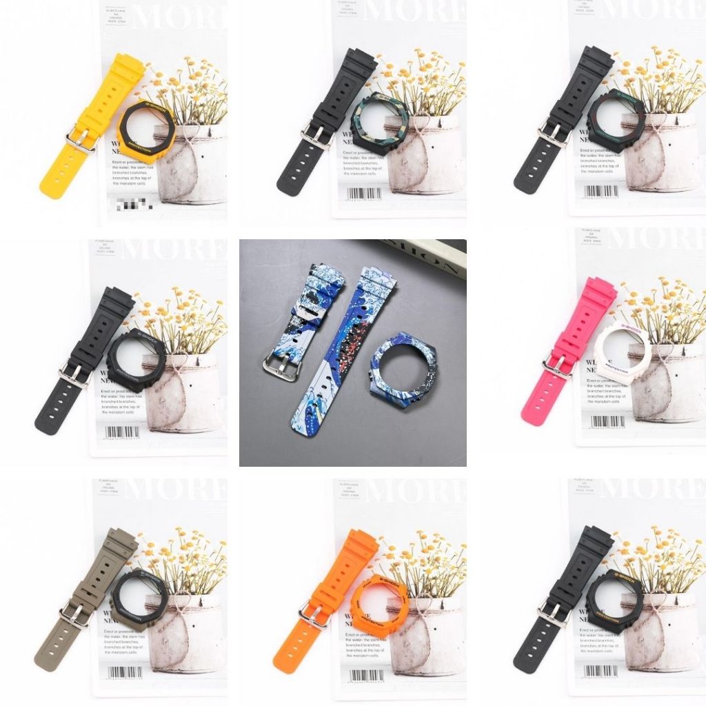 Bnb Ga2100 Tali Ga2100 Casio G Shock Ga2100 Strap Solid Band And Bezel ...