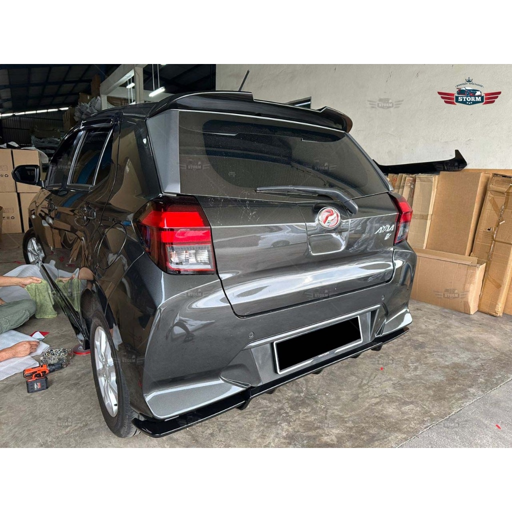 PERODUA AXIA 2023 ( PSM ) SPOILER WITH 2K COLOR PAINT - ABS | Shopee ...