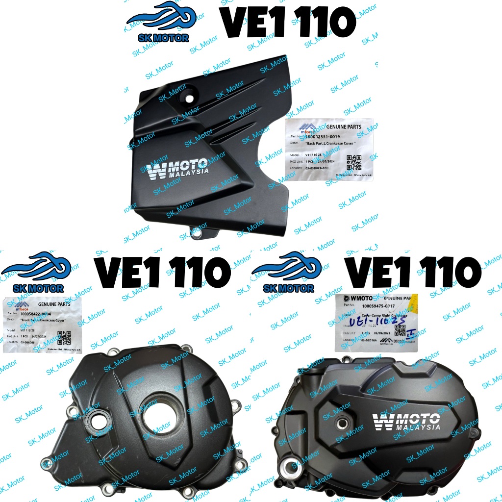 WMOTO VE1 110 Original Clutch Magnet Cover Crankcase Front Sprocket ...