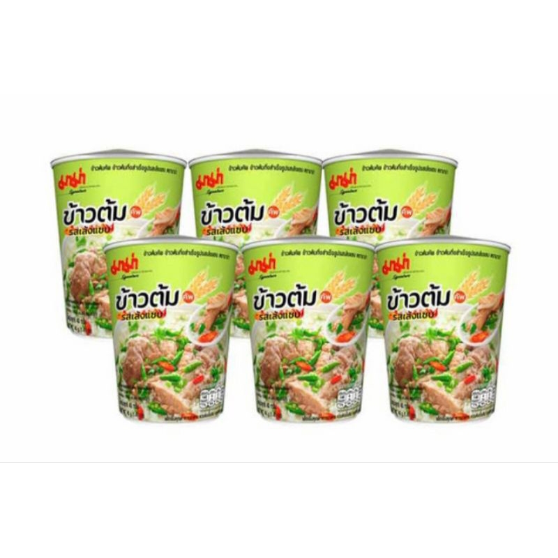 MAMA RICE PORRIDGE CUP LENG ZAPP (40 GRAM x 6 CUP / PACK) 🇹🇭🇹🇭 PRODUCT ...