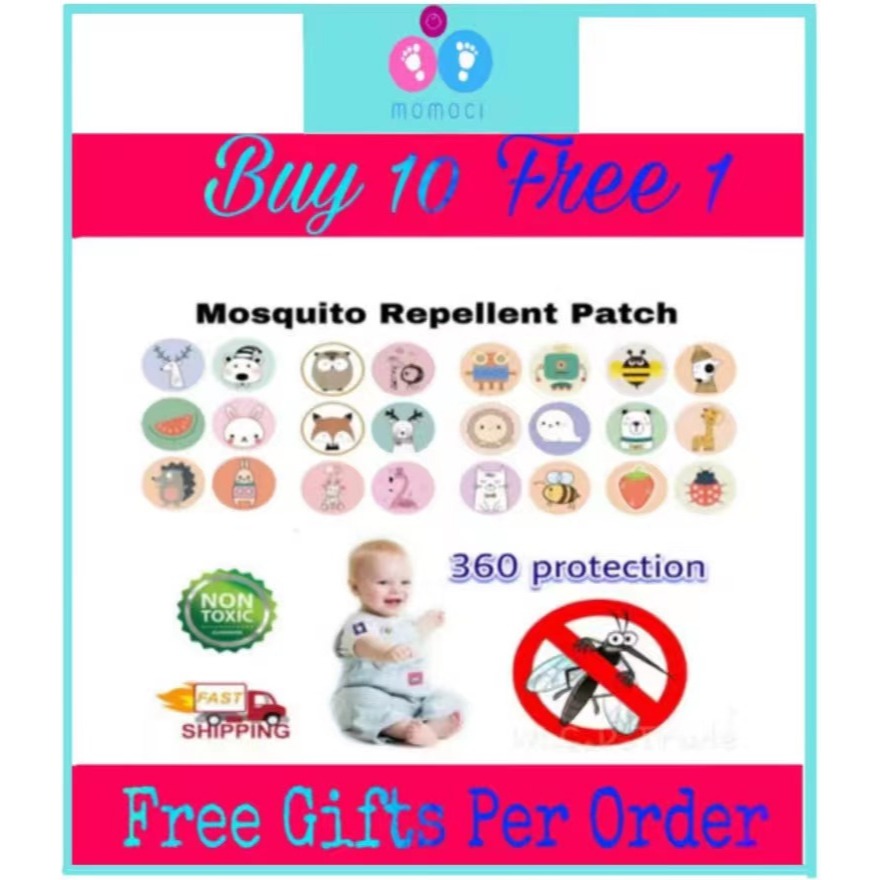 Anti Mosquito Patch Baby Kids Natural Plant Based DEET-free Mosquito ...
