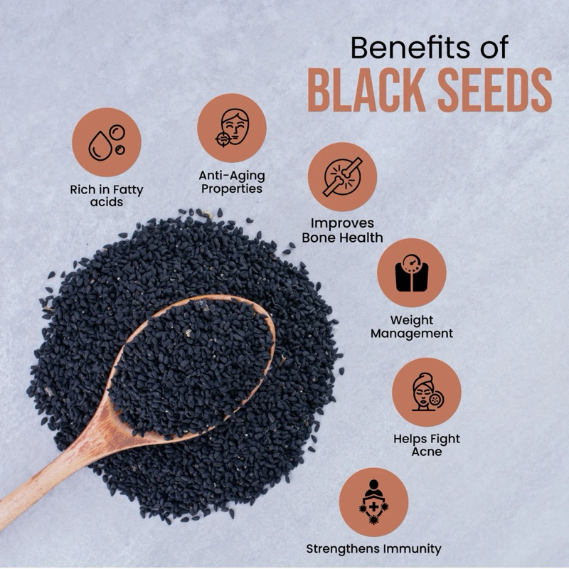 black seed habtu alsawda baraka seed the original 100% 100g | Shopee ...